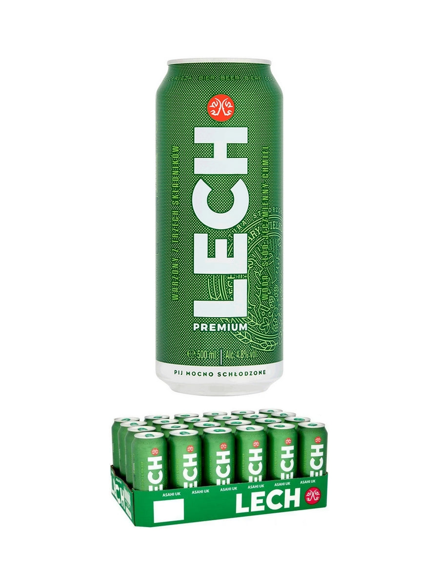 Lech Premium Polish Lager Beer (Multipack) 24 x 500ml / 4.8% – Wodka ...
