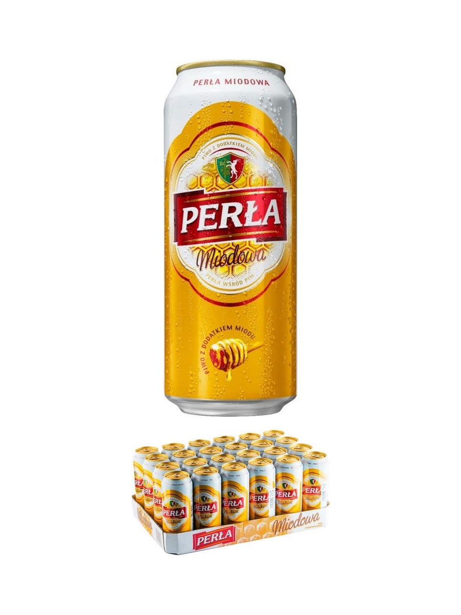 Perla Honey Miodowa Polish Lager Beer (Multipack) 24 x 500ml / 6.0% ...