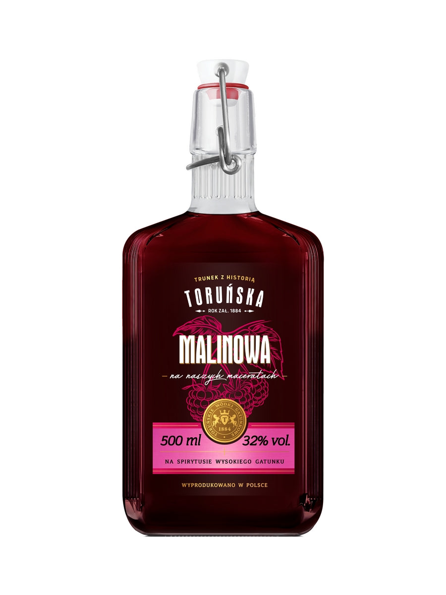 Torunska Raspberry Vodka Liqueur (Malinowa) 50cl / 32% – Wodka Company