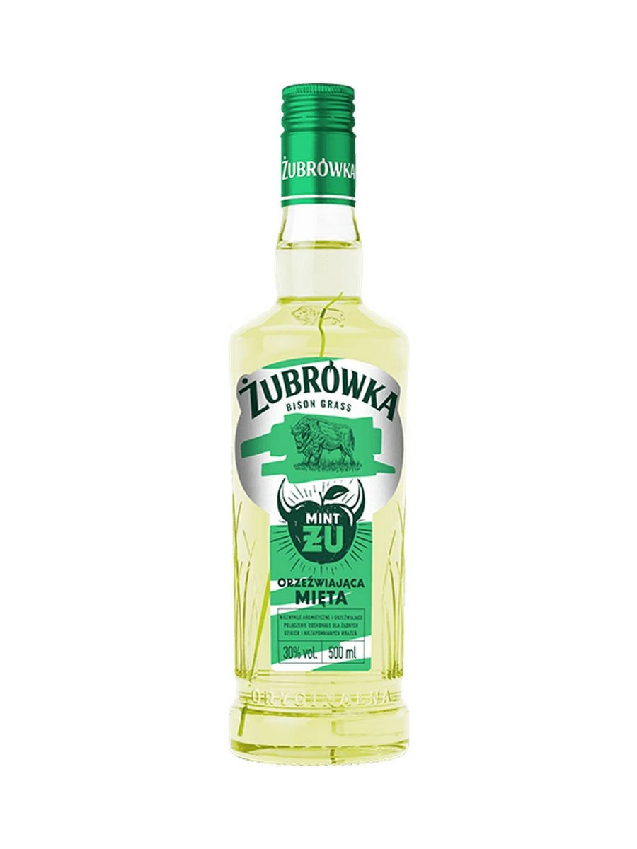 Zubrowka ŻU Fresh Mint Vodka Liqueur (Orzezwiająca Mięta) 50cl / 30% ...